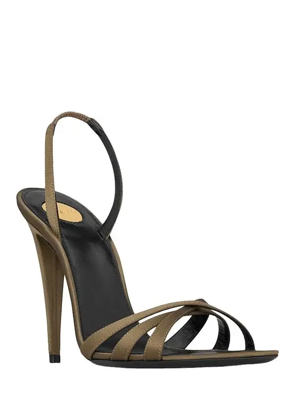 Saint Laurent Kate Sandals - Teak