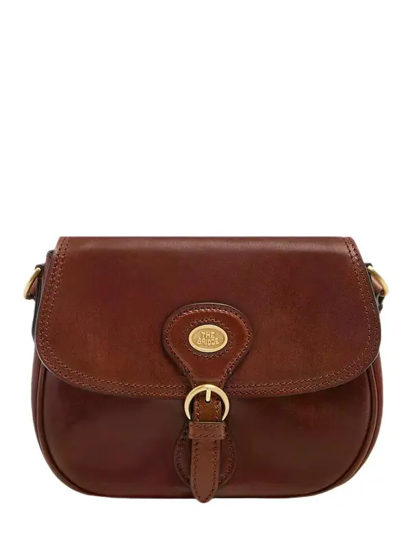 THE BRIDGE Buckle-fastening Leather Cross Body Bag - Brown