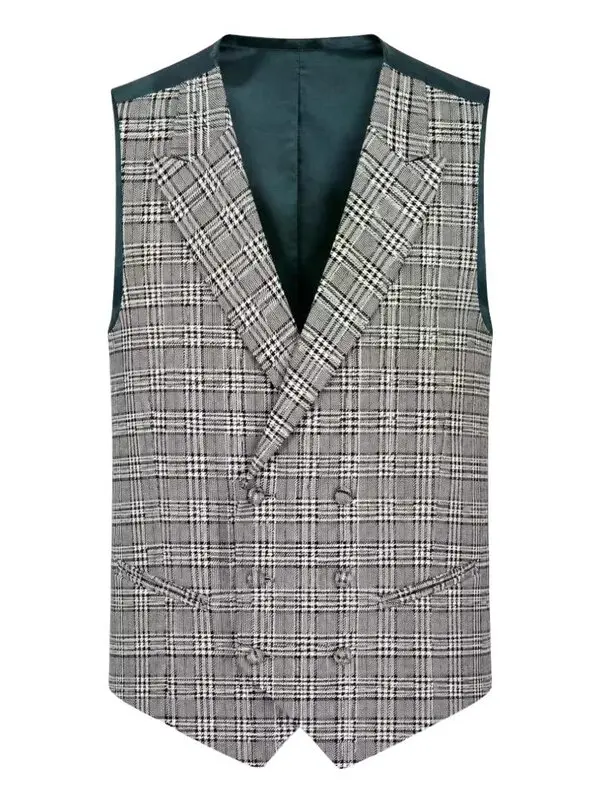ETIEM TEXTIL S.L. Double-breasted Waistcoat - Grey