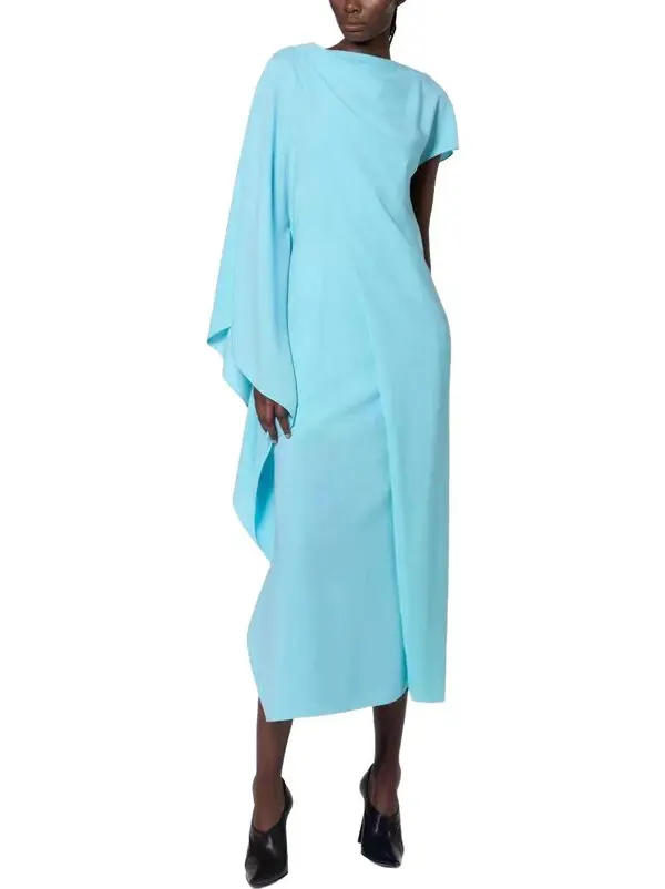 ROKSANDA Hilmi Draped-sleeve Dress - Blue