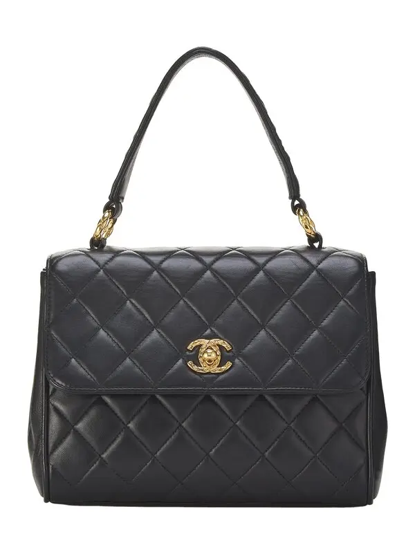 Chanel Quilted Lambskin Kelly Bag - Navy