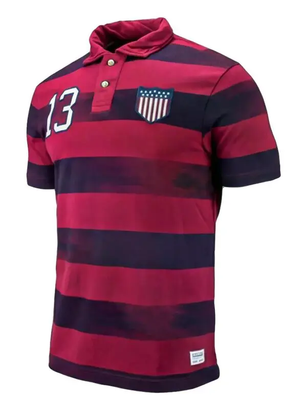 Nike Usa Covert Striped Polo Shirt - Red