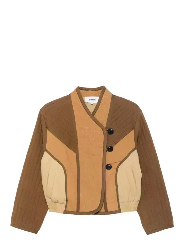 Ba&sh Cisca Quilted Cotton Jacket - Brown