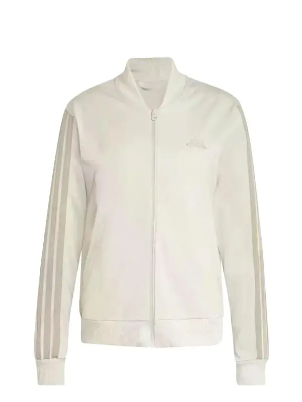 Adidas Cream Stripe Logo Tracksuit - Neutrals