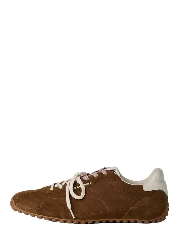 Karl Lagerfeld Astra Volley Suede Sneakers - Brown