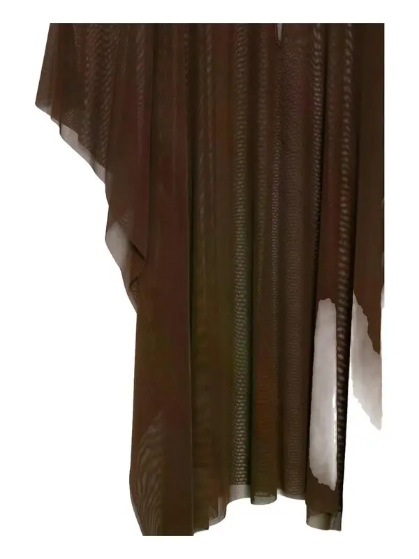 FISICO Azalea Sheer-finish Cut-out Kaftan - Brown