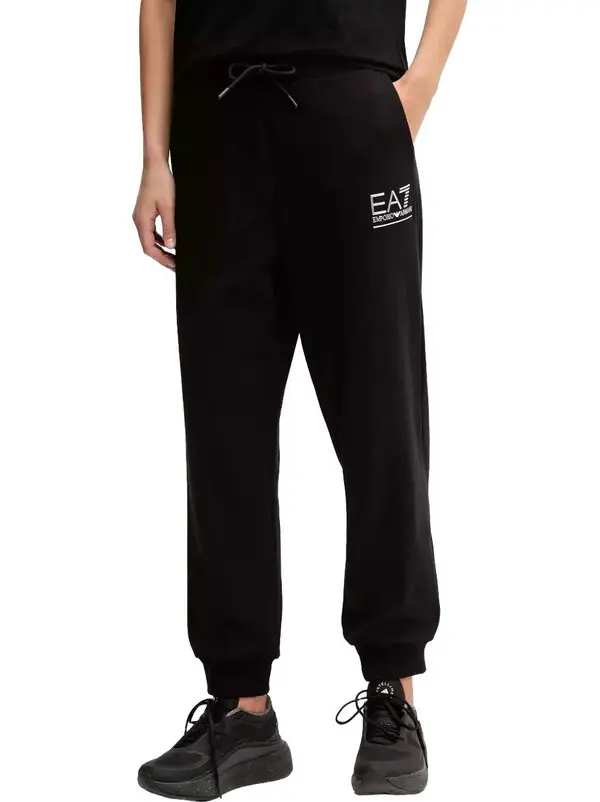 EA7 Logo Track Pants - Black