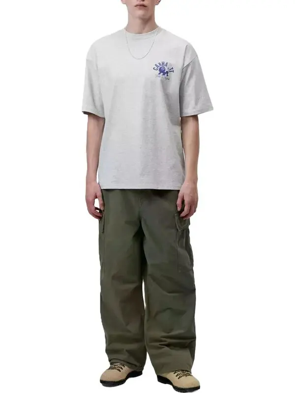 Carhartt Work In Progress Built Different Logo-print Short-sleeve T-shirt - Grey