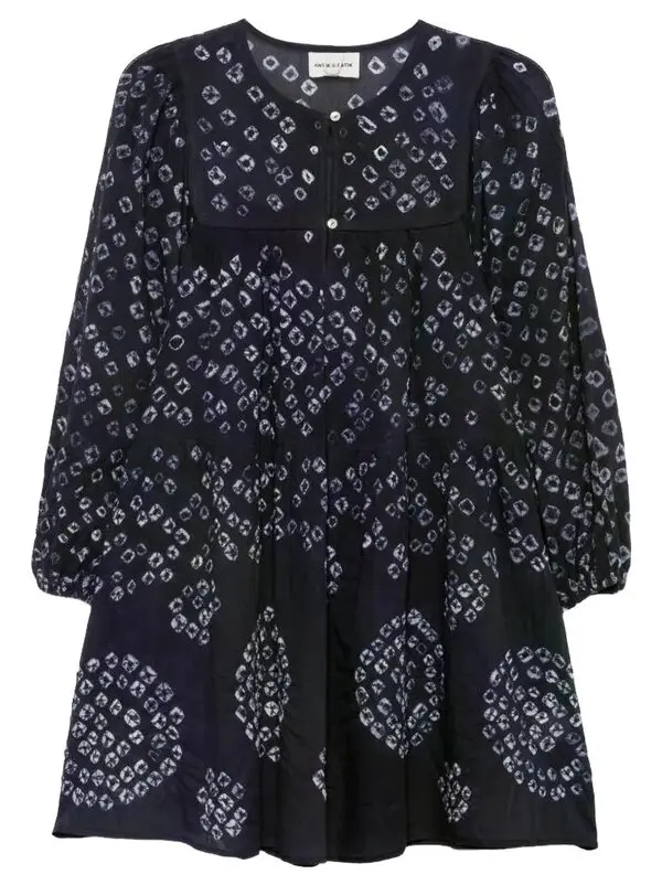 Antik Batik Bandini Mini Dress - Blue
