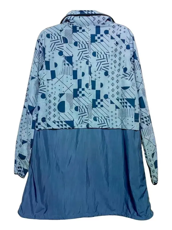 Nike Geometric Print Full-zip Parka Jacket - Blue