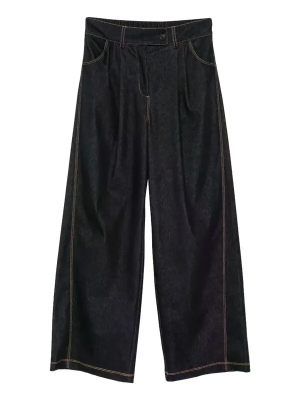 Max Mara Sarta Pleated Jeans - Blue