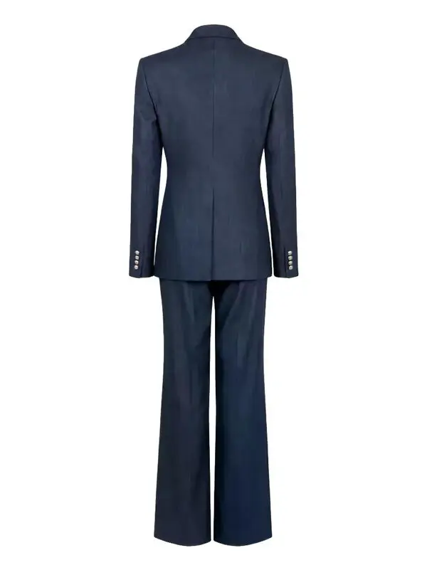 Tagliatore Double-breasted Peak-lapel Suit - Blue