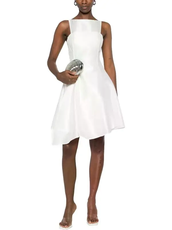 Leen Mougrhabi Yasmin Asymmetric Mini Dress - White