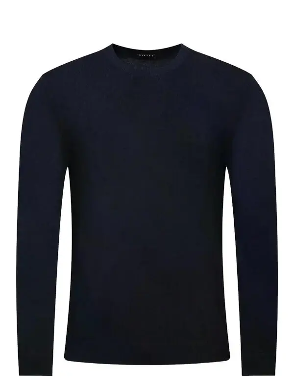 Sisley Ribbed Crew-neck Sweater - Blue