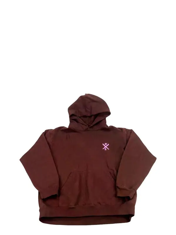 WARREN LOTAS Graphic Print Hoodie - Brown