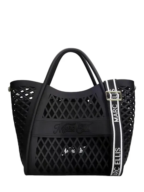 MARC ELLIS Small Flat Basket Tote Bag - Black