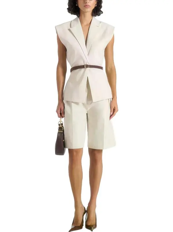 Manière De Voir Linen Waistcoat - Neutrals