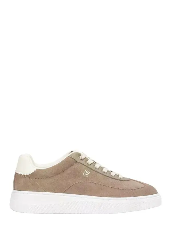 Hugo Embossed-logo Lace-up Sneakers - Brown