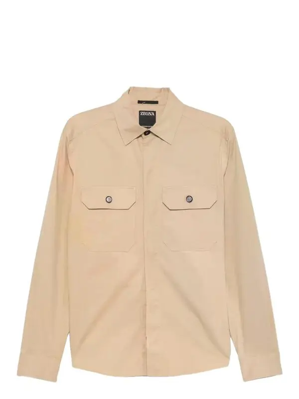 Zegna Flap-pocket Shirt - Neutrals