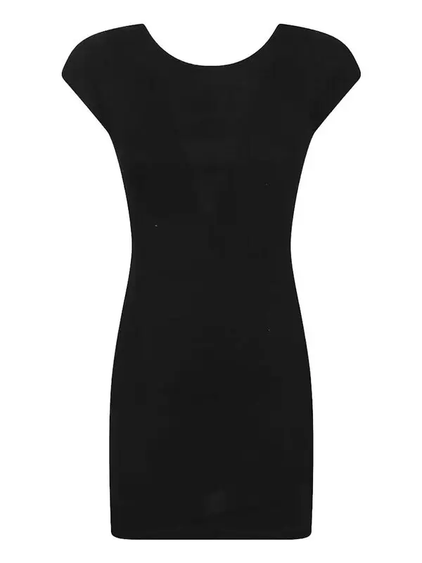 Matteau Cap Sleeve Low-back Dress - Black