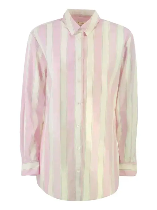 MC2 SAINT BARTH Brigitte Striped Shirt - Pink
