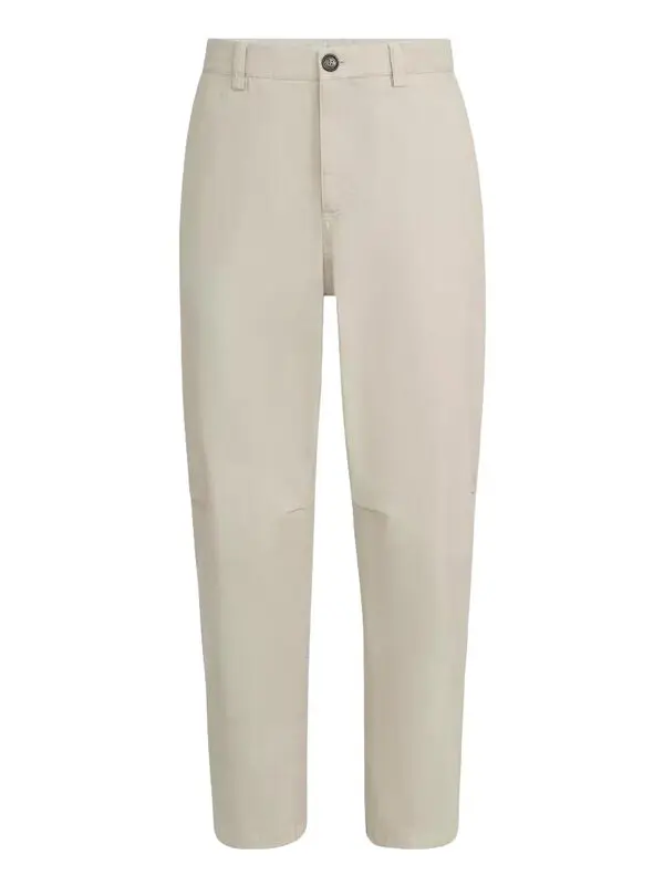 Brunello Cucinelli Peached Cotton Gabardine Garment-dyed Trousers - Neutrals