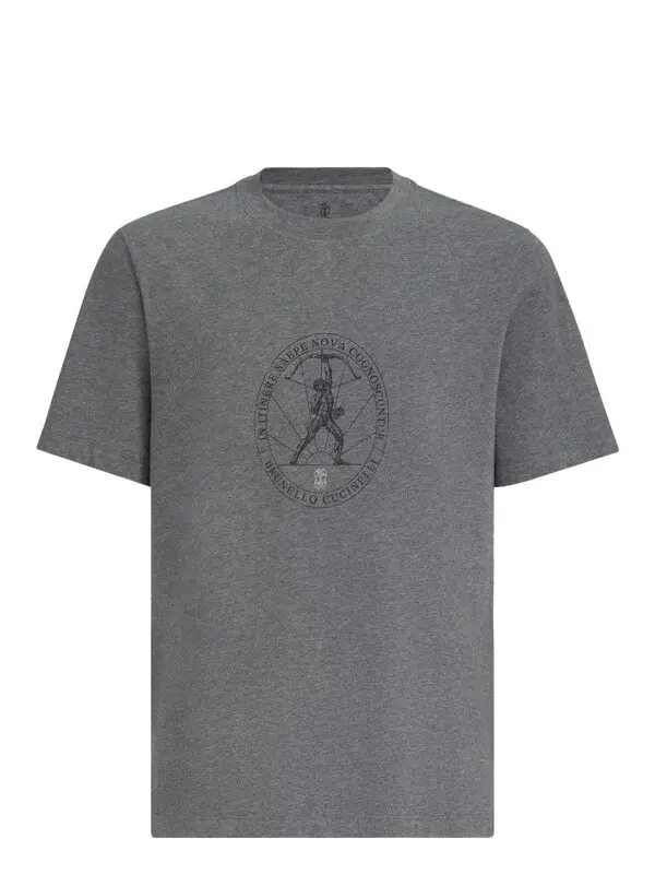 Brunello Cucinelli Crew-neck T-shirt - Grey