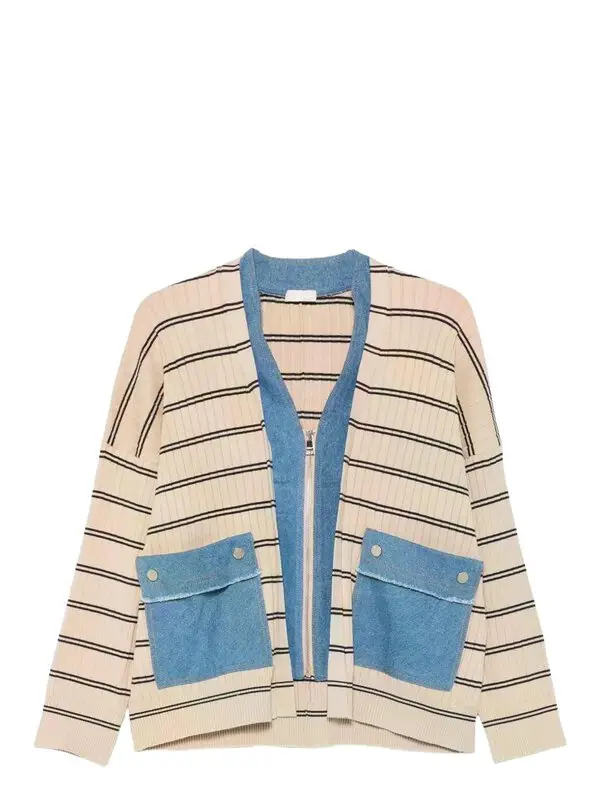 Liu Jo Striped Cardigan - Neutrals