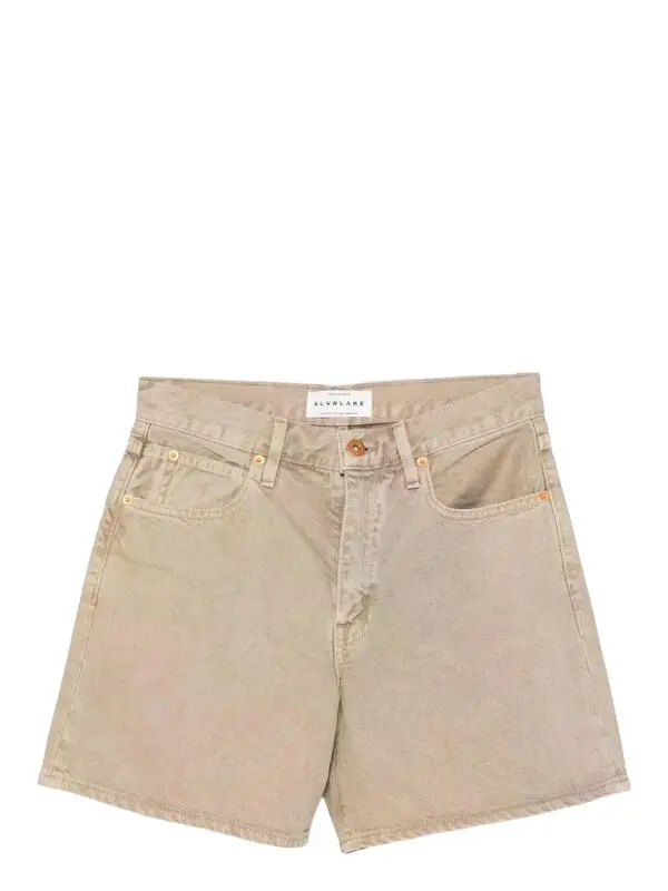 SLVRLAKE Walker Denim Shorts - Brown
