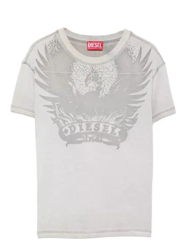 DIESEL® T-ila-aa7 Graphic Print T-shirt - Grey