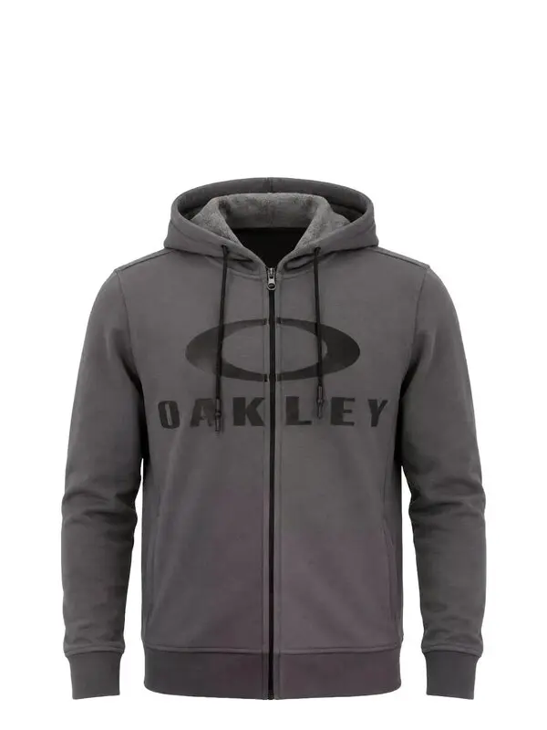 Oakley Bark Logo-print Hoodie - Grey
