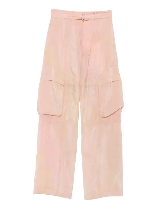 THE FRANKIE SHOP Belted Cargo Pants - Pink