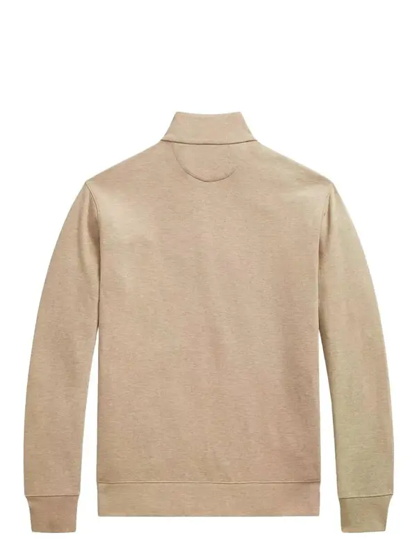 Polo Ralph Lauren Quarter-zip Embroidered Logo Sweater - Neutrals
