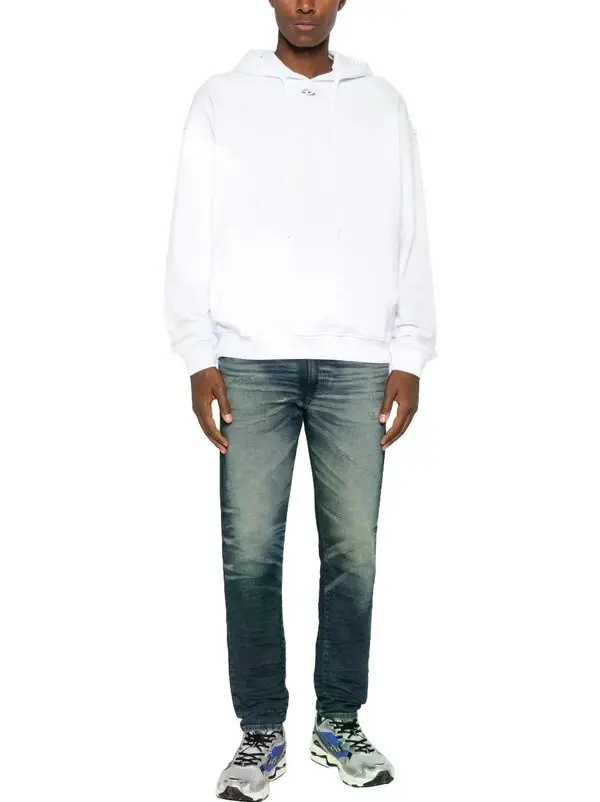 DIESEL® Drawstring-waist Distressed Jeans - Blue
