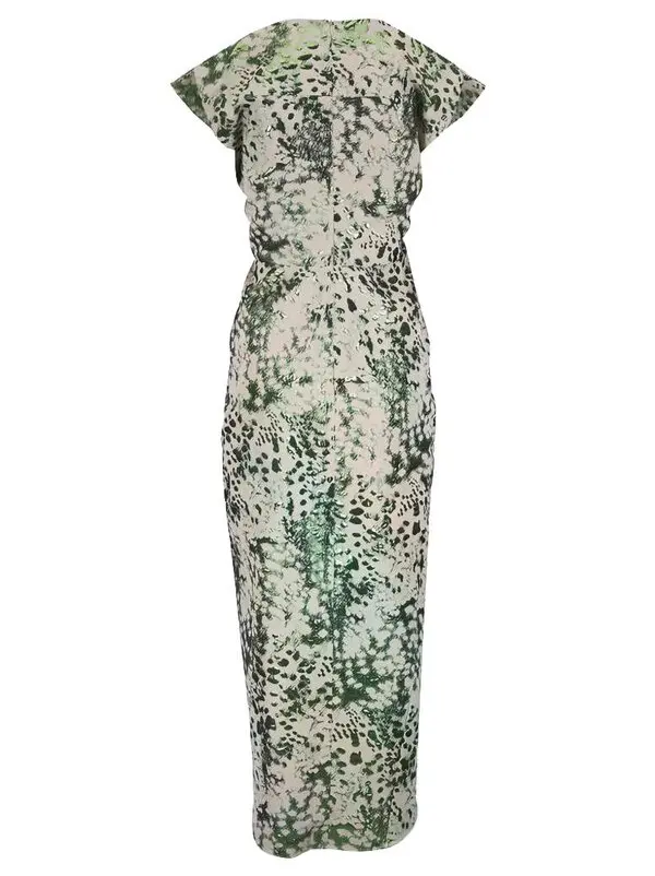 Zero + Maria Cornejo Metallic Effect Animal Print Dress - Neutrals