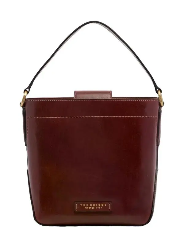 THE BRIDGE Leather Bucket Bag - Brown