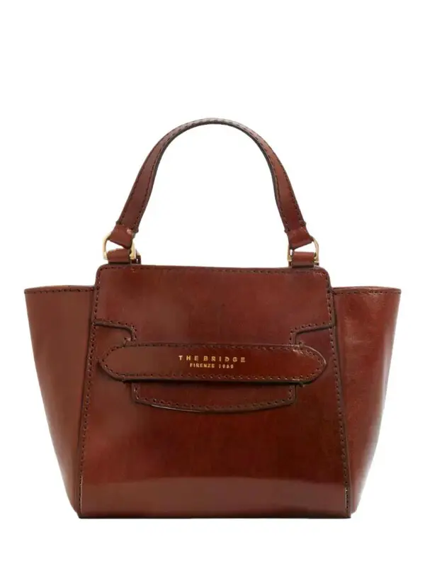 THE BRIDGE Leather Tote Bag - Brown
