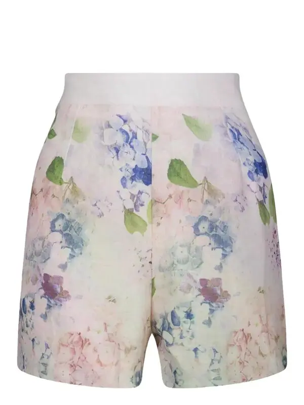 GIOVANNI PARIS Floral Print Shorts - Neutrals