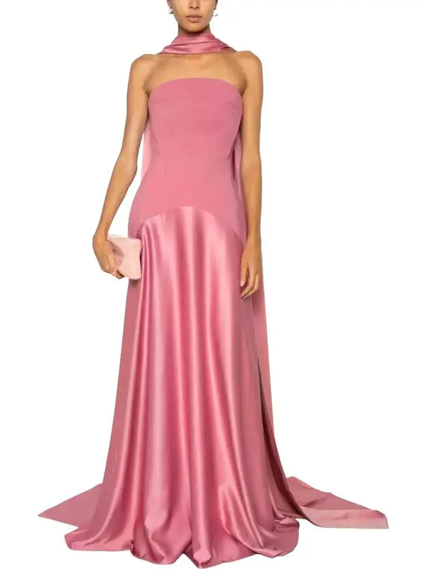 Solace London Strapless Maxi Dress - Pink