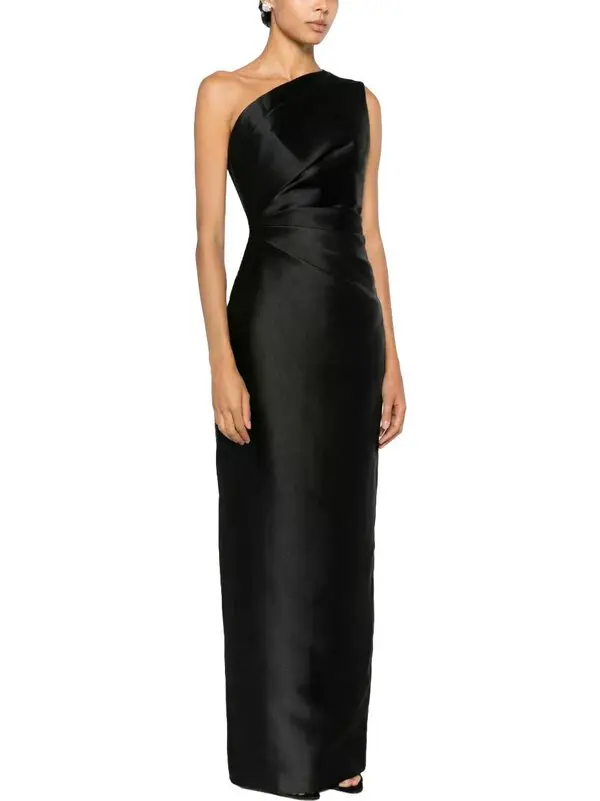Solace London One-shoulder Maxi Dress - Black