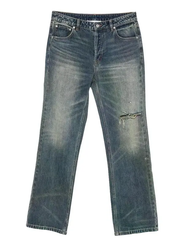 COLE BUXTON Distressed Faded Jeans - Blue