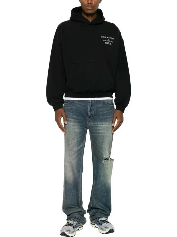 COLE BUXTON Logo Print Hoodie - Black