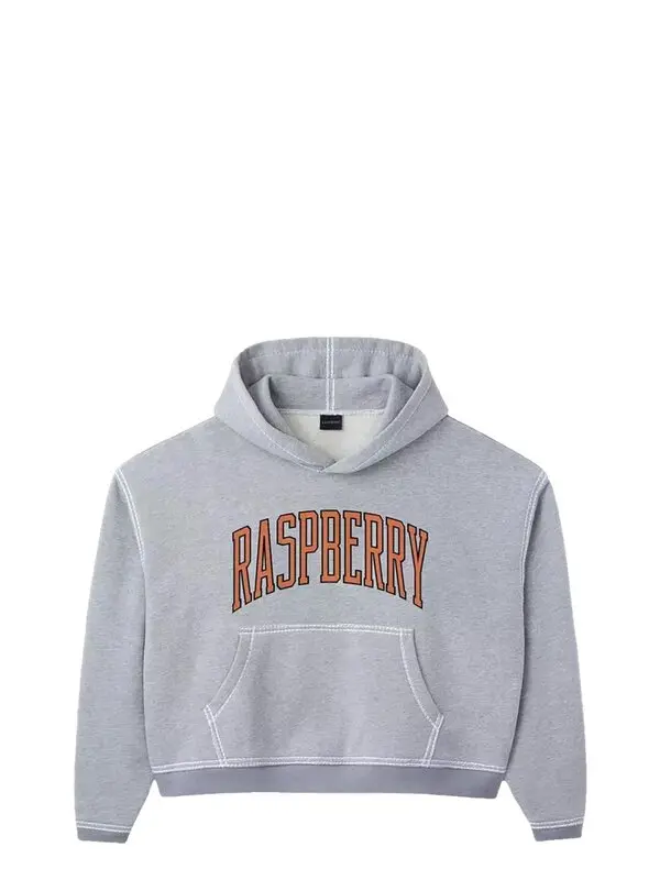 GV GALLERY Contrast Stitch Hoodie - Grey