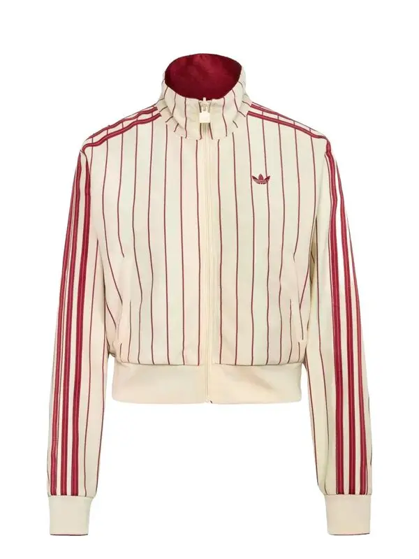 Adidas Firebird Pinstripe-pattern Track Jacket - Neutrals