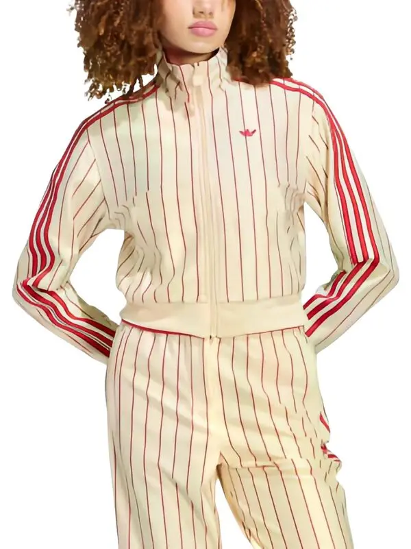 Adidas Firebird Pinstripe Track Jacket - Neutrals