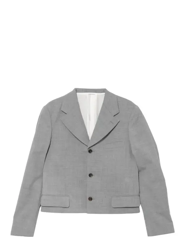 Comme Des Garçons Cropped Blazer - Grey