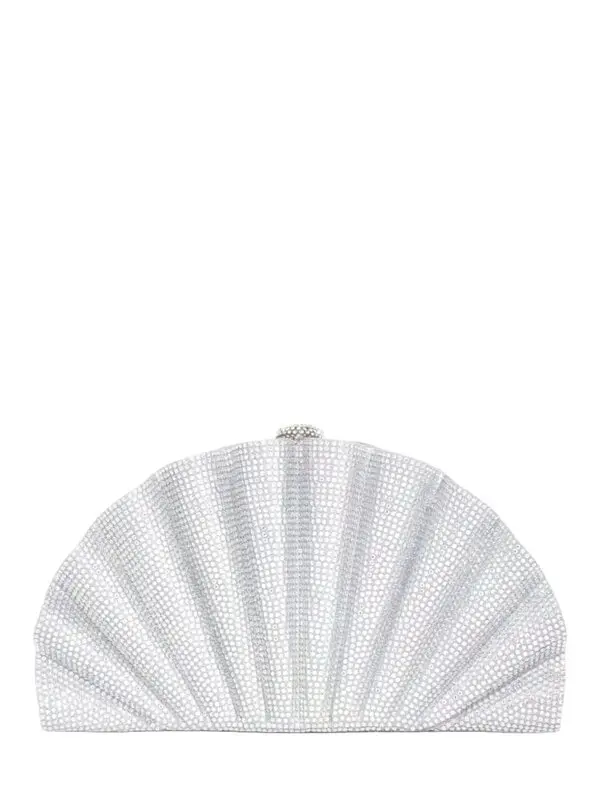Judith Leiber Origami Fan Clutch Bag - Silver