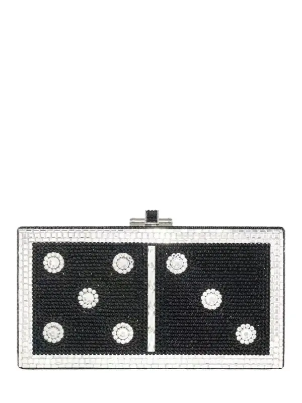 Judith Leiber Rectangle Crystal-embellished Clutch Bag - Black