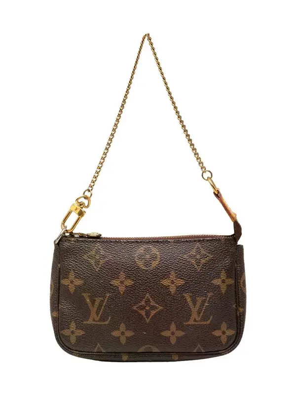 LOUIS VUITTON Monogram Mini Pochette Accessoires Handbag - Brown