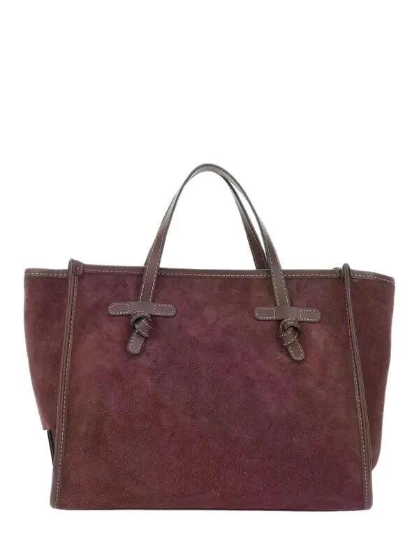MARCELLA CLUB Suede Shoulder Bag - Red
